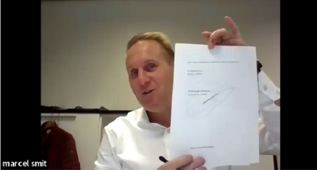 Ondertekening BIZ Marcel Smit – RTV Seaport